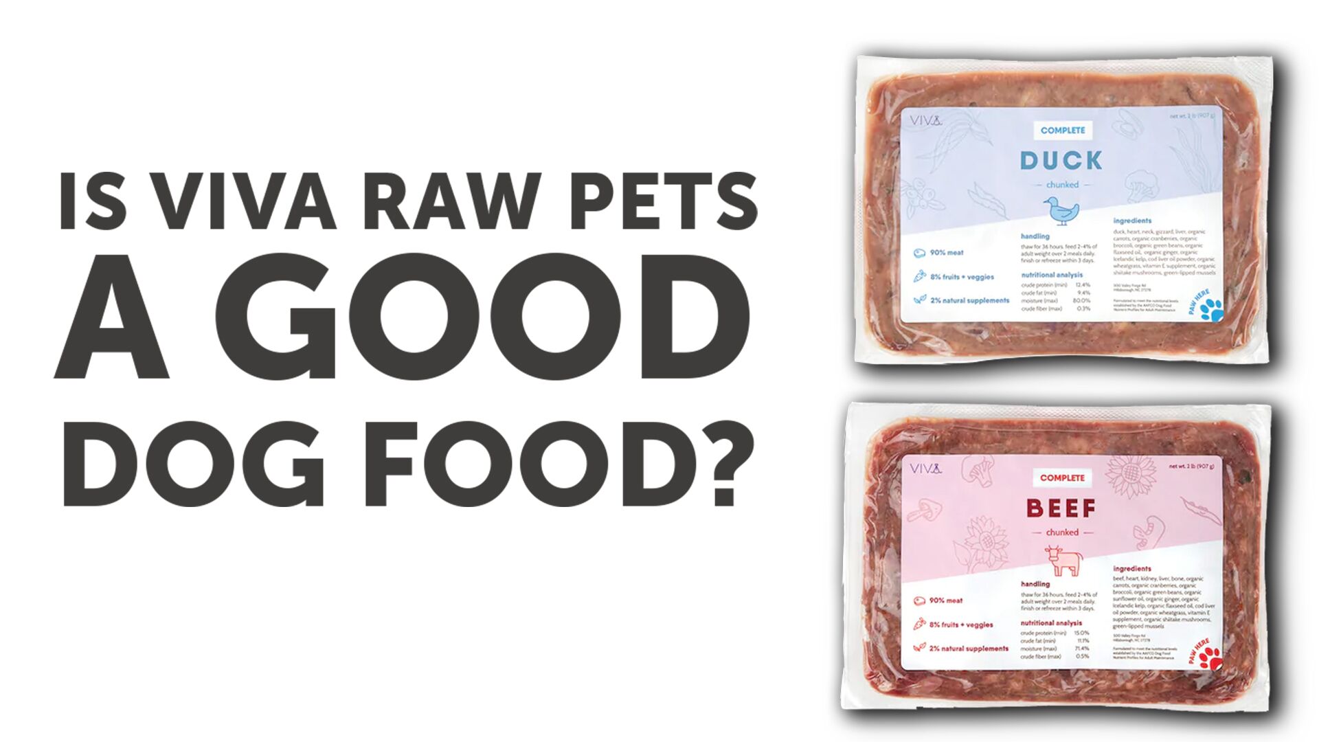VIVA DOG FOOD REVIEW - Dogs Naturally